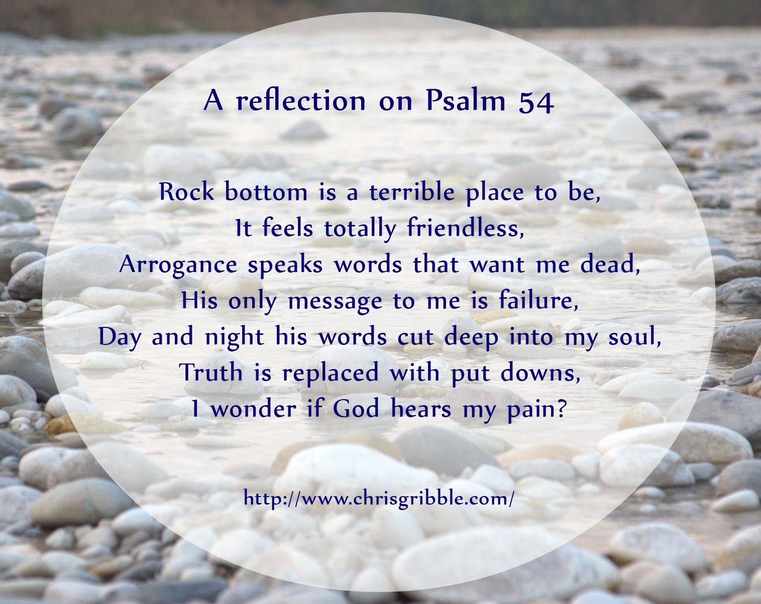 A reflection on Psalm 54 A reflection on Psalm 54